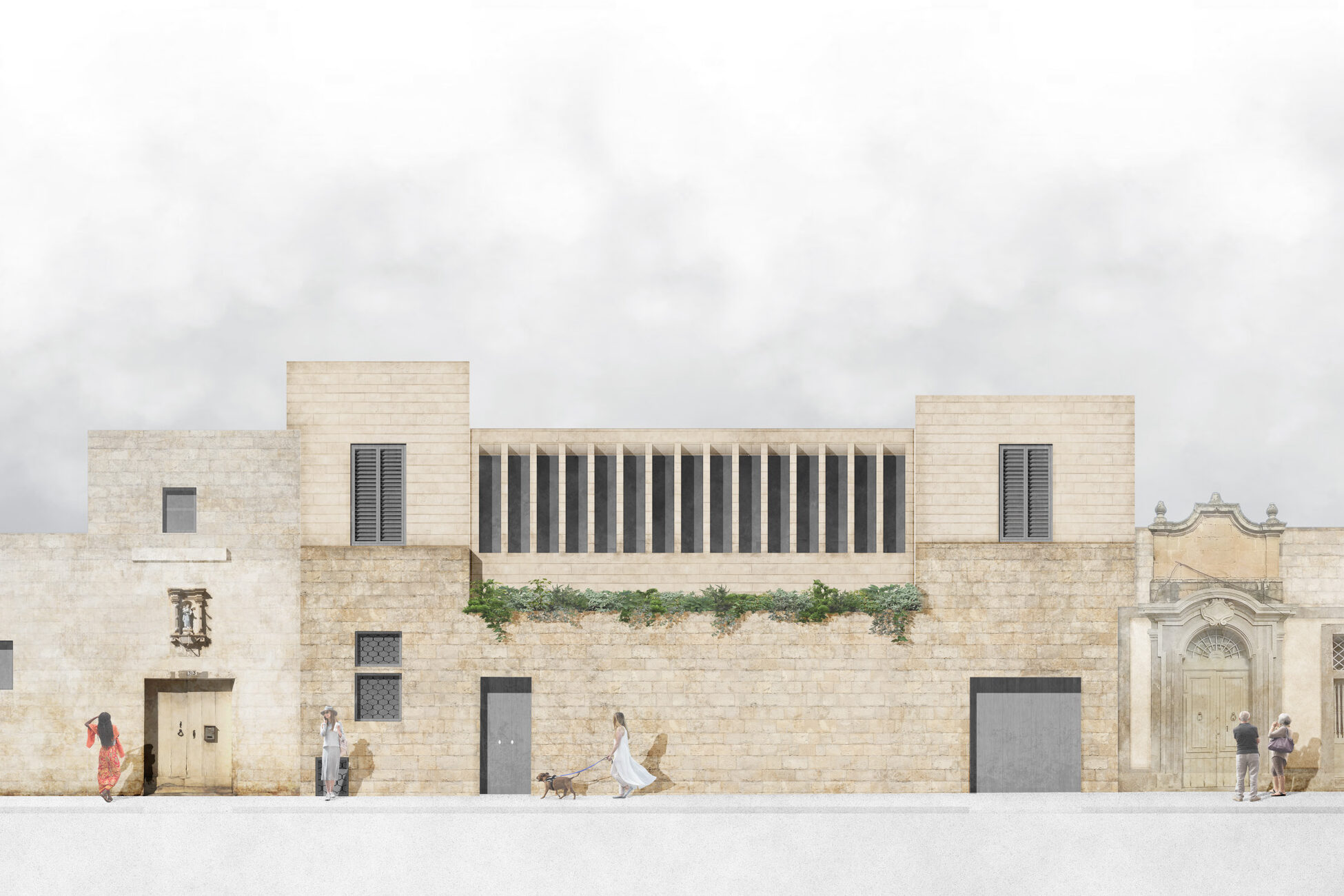 PERMEABLE THRESHOLD: FACADE DEVELOPMENT, ŻEBBUĠ - Valentino Architects